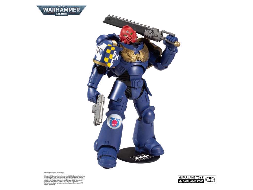 Køb Warhammer 40k action figur af Space Marine på 18 cm hos Superhelten ...