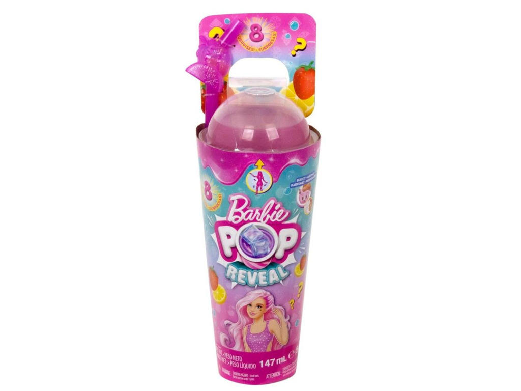 Køb Barbie Pop Reveal Juicy Fruits Strawberry Lemonade hos Superhelten ...